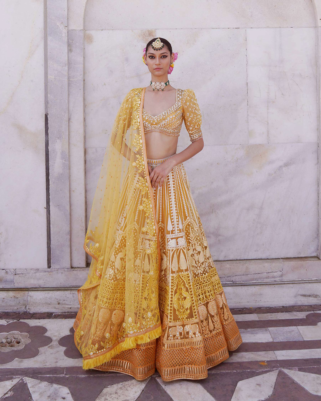 Exploring haldi lehenga designs to find the perfect one