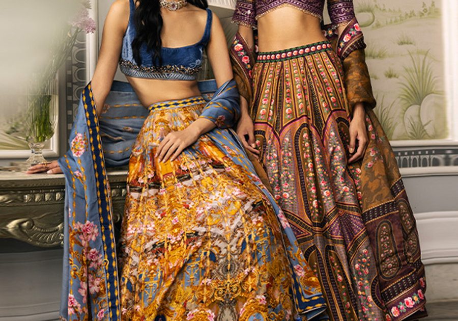 Shop for exclusive designer printed lehengas online